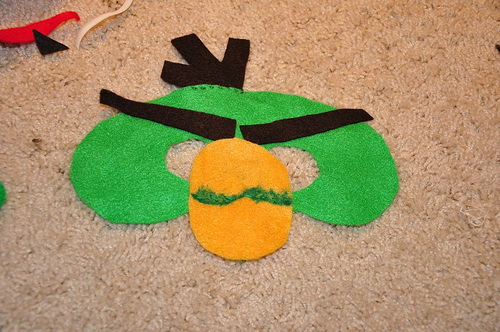 DIY Angry Birds Mask Tutorial - Serving From Home