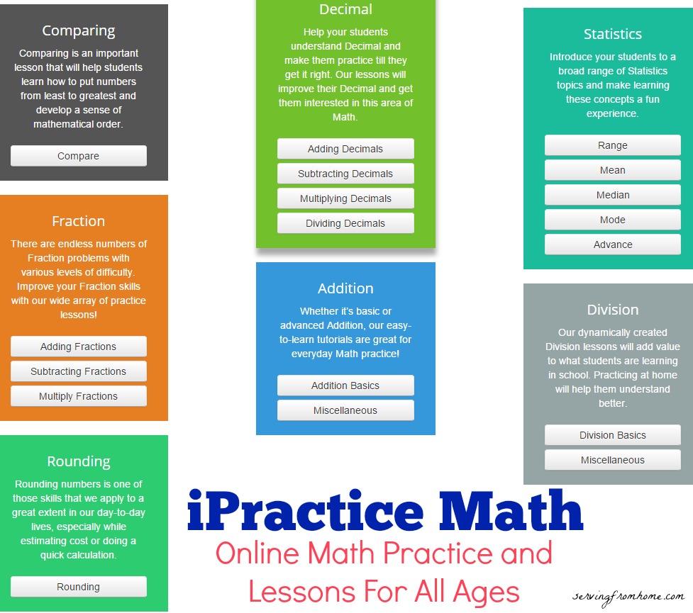 iPractice Math Online Math Practice and Lessons for All Ages - Serving ...